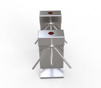 China AC 110V Flap Barrier Turnstile Double Direction Tripod Semi Automatic Barrier Gate for sale