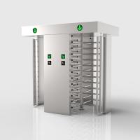 China Full Height Turnstile 304 Stainless Steel Bi-Directional Solenoid 600mm Pass Width for sale