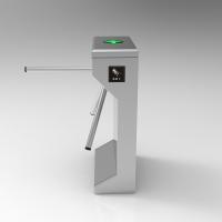 China Brushed Access Control Turnstile 550mm Width Card Swipe People Vertical Tripod Turnstile for sale