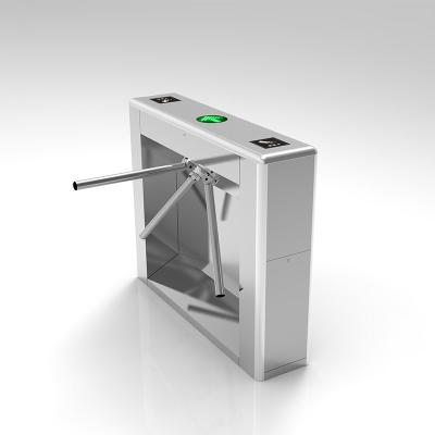 China 2D Barcode Scanner Turnstile Push Button Access Control Tripod Barrier 1200mm Stainless Steel for sale