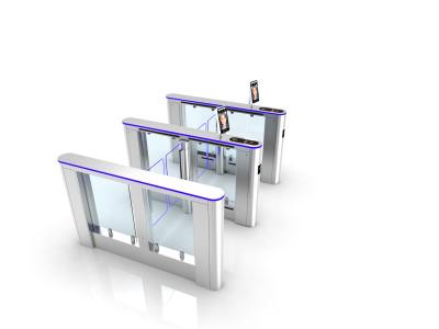 China Anti-Pinch Swing Barrier Turnstile 850mm Channel Width High Speed Gate with Alarm Light for sale