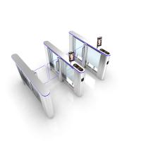 China Anti-Pinch Swing Barrier Turnstile 850mm Channel Width High Speed Gate with Alarm Light for sale