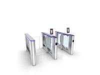 China Anti-Pinch Swing Barrier Turnstile 850mm Channel Width High Speed Gate with Alarm Light for sale