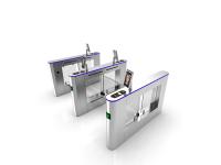 China Theme Park Access Control Turnstiles White Speed Retractable Barrier Gate for sale