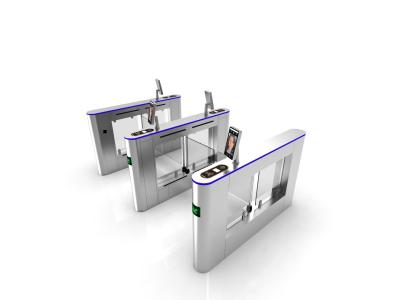 China Theme Park Access Control Turnstiles White Speed Retractable Barrier Gate for sale