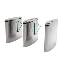 China SS304 Flap Barrier Gate Turnstile 1200mm Biometric Access Control Security Turnstile for sale