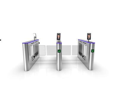 China Acrylic Arm Swing Barrier Turnstile RS485 Automatic Swing Gate System for sale