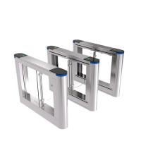 China Security Swing Barrier Turnstile Full Height Retractable Flap Barrier for sale