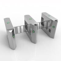 China Automatic SUS304 Pedestrian Swing Gate , Access Control RFID Barrier Gate For Handicap for sale
