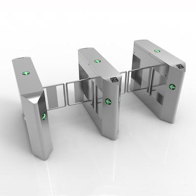 China Automatic SUS304 Pedestrian Swing Gate , Access Control RFID Barrier Gate For Handicap for sale