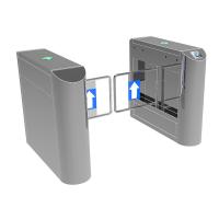 China Automatic SUS304 Pedestrian Swing Gate , Access Control RFID Barrier Gate For Handicap for sale
