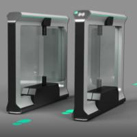 China RS485 Optical Swing Turnstile Anti-Crush AC 220V High Speed Gate 600mm Channel for sale