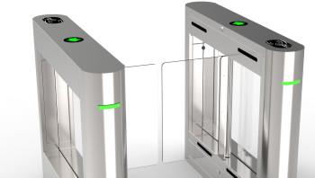 China Full Height Speed Gate Turnstile 304 Stainless Steel Security Swing Gate with Card Reader for sale