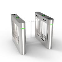 China Full Height Speed Gate Turnstile 304 Stainless Steel Security Swing Gate with Card Reader for sale