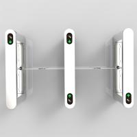China Face Recognition Swing Barrier Turnstile Ticket System QR Code Entrance Barrier Gate for sale