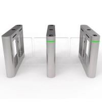 China 550mm Face Recognition Turnstile Servo Motor , 12V Pedestrian Security Turnstiles for sale