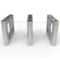 China 550mm Face Recognition Turnstile Servo Motor , 12V Pedestrian Security Turnstiles for sale