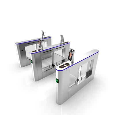 China 550mm Face Recognition Turnstile Servo Motor , 12V Pedestrian Security Turnstiles for sale