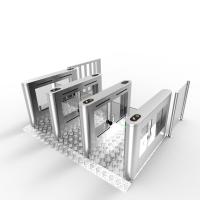 China 550mm Face Recognition Turnstile Servo Motor , 12V Pedestrian Security Turnstiles for sale