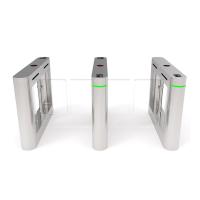 China 900mm Small Swing Gate Anti Collision Arc Access Control Gate Temperature Measurement for sale