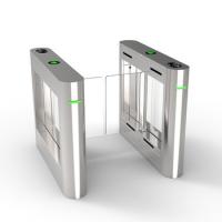 China Brushless Face Recognition Turnstile with 8 Inch LCD Screen Bi Directional Flap Barrier Gate Entrance for sale