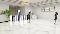 China Indoor Lobby Entry Face Recognition Turnstile Single Direction With Security Entrance Detector for sale