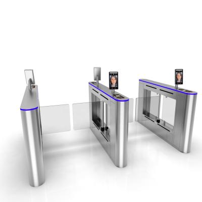 China 280mm Face Recognition Turnstile Fingerprint Reader 304 Stainless Steel Turnstiles for sale