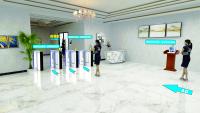 China 280mm Face Recognition Turnstile Fingerprint Reader 304 Stainless Steel Turnstiles for sale