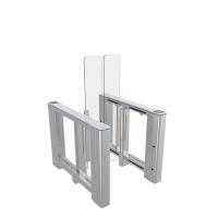 China Brushless Motor Waist High Turnstile 1400x150x1000mm SUS304 Sliding Entrance Gate for sale