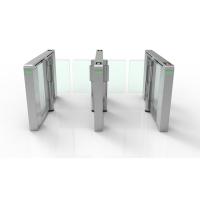 China Brushless Motor Waist High Turnstile 1400x150x1000mm SUS304 Sliding Entrance Gate for sale