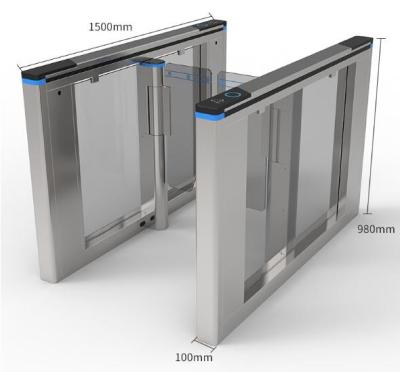 China Swing Barrier Gate Access Control System 550mm Channel Width Servo Motor for sale
