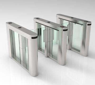 China SS304 Swing Turnstile Gate 600mm Passage Width Fast Speed Security Access Control for sale
