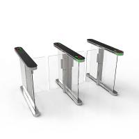 China Barcode Scanner Swing Barrier Turnstile QR Code Reader Servo Motor Airport Swing Gates for sale