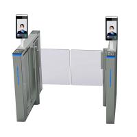 China Security Swing Barrier Turnstile Pinpad Single Lane Flap Barrier For Gyms for sale