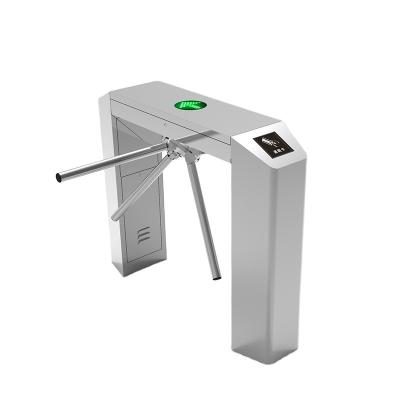 China Full Height Tripod Turnstile Gate 304 Stainless Steel 1200x280x990mm Card Swipe Access Control for sale