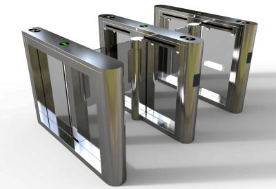China Pedestrian Office Security Gates Swing Barrier RS232 Access Control Gate for sale