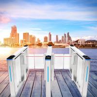China RFID DC Motor Swing Barrier Gate Stainless Steel Office Entrance Anti Collision 30-40 Persons/min for sale