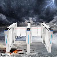 China RFID DC Motor Swing Barrier Gate Stainless Steel Office Entrance Anti Collision 30-40 Persons/min for sale