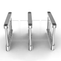 China RFID DC Motor Swing Barrier Gate Stainless Steel Office Entrance Anti Collision 30-40 Persons/min for sale