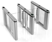 China IP42 Stainless Steel Speed Gate Turnstile 6623 550mm Passage Servo Motor for sale