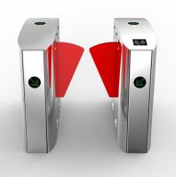China SS304 Brushed Retractable Flap Barrier Turnstile Ac 220v 110v for sale