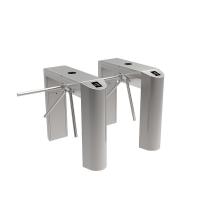 China SUS304 Semi Automatic Bridge Tripod Turnstile Gate 1200x280x980mm 550mm Pass Width for sale