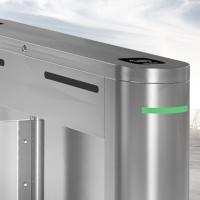 China Temperature Measurement Face Recognition Turnstile With 0.3-1.5m Distance for sale