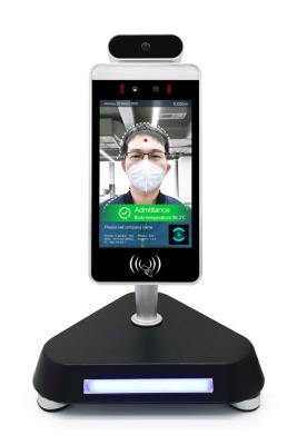 China RS232 IPS Face Recognition Biometric Device , Body Infrared Thermometer Kiosk for sale
