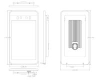China Biometric Face Recognition QR Code Turnstile Access Control with 8-Inch Screen for sale