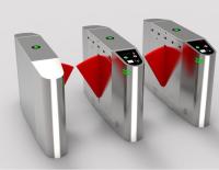 China SUS304 Retractable Flap Barrier Turnstile RFID Waist Height Turnstile Gate System for sale