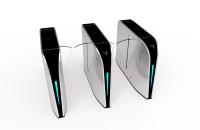 China Retractable Retractable Barrier Gate , SUS304 RFID Access Control To Entry Reception Areas for sale