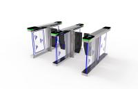China Intelligent Optical Metal Swing Barrier Gate Aluminum Alloy 900mm Passage Width for sale