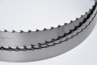 China 9900mm 27mm Portable Vertical Welded Band Saw Blades X32 Spring Steel for sale