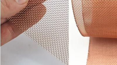 China 99.99% Knitting Woven Copper Mesh Flexible And Fine Red Wire for sale